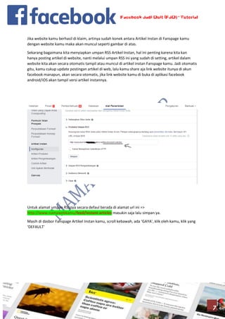 Facebook jadi duit(fb instant article) | PDF