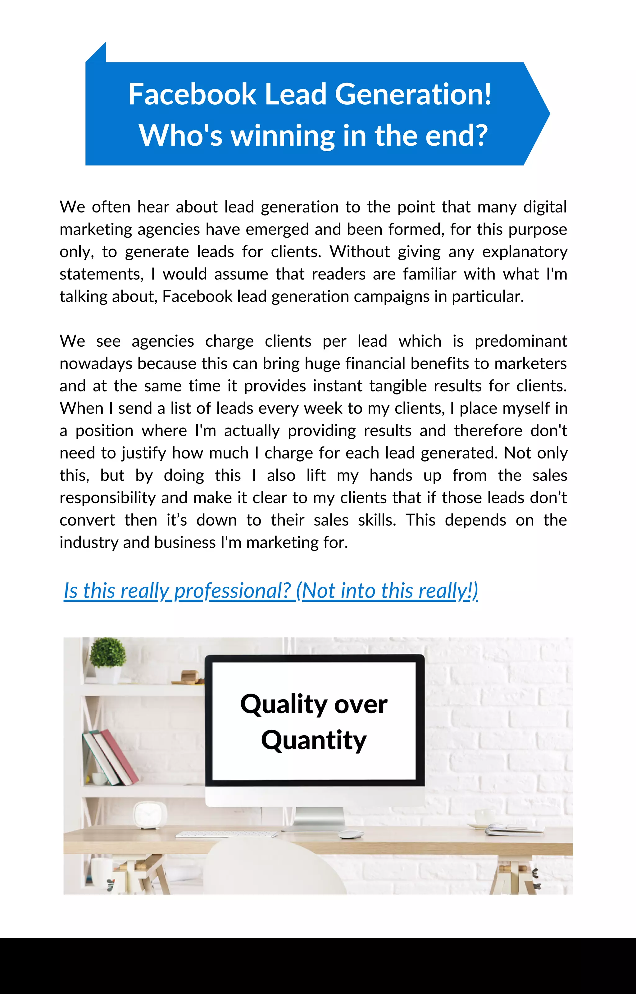 Facebook lead generation ads | Conversion Campaigns | PDF