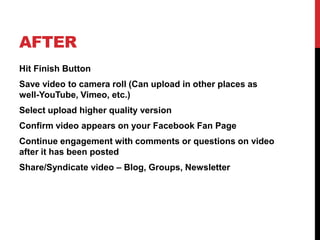 Facebook Live Tutorial | PPT