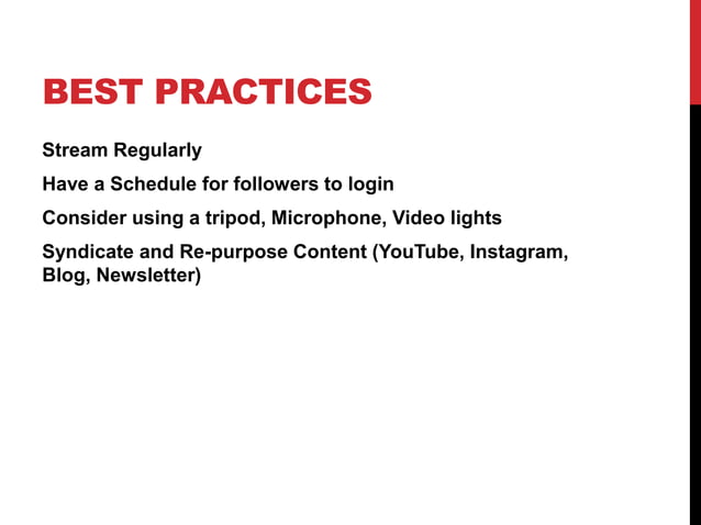 Facebook Live Tutorial | PPT