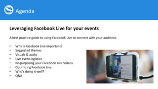 Webinar: Best Practices for Facebook Live | PPT