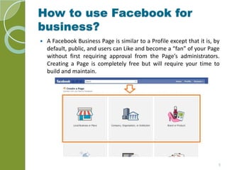 Facebook Marketing Overview & Proposal | PPTX