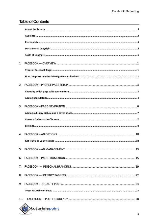 Facebook marketing tutorial | PDF | Social Networking | Internet