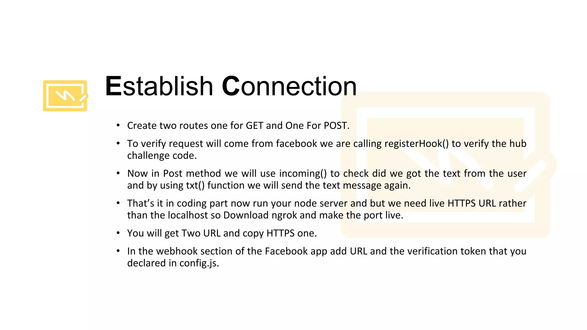 CHATBOT using Facebook Messenger | PPTX