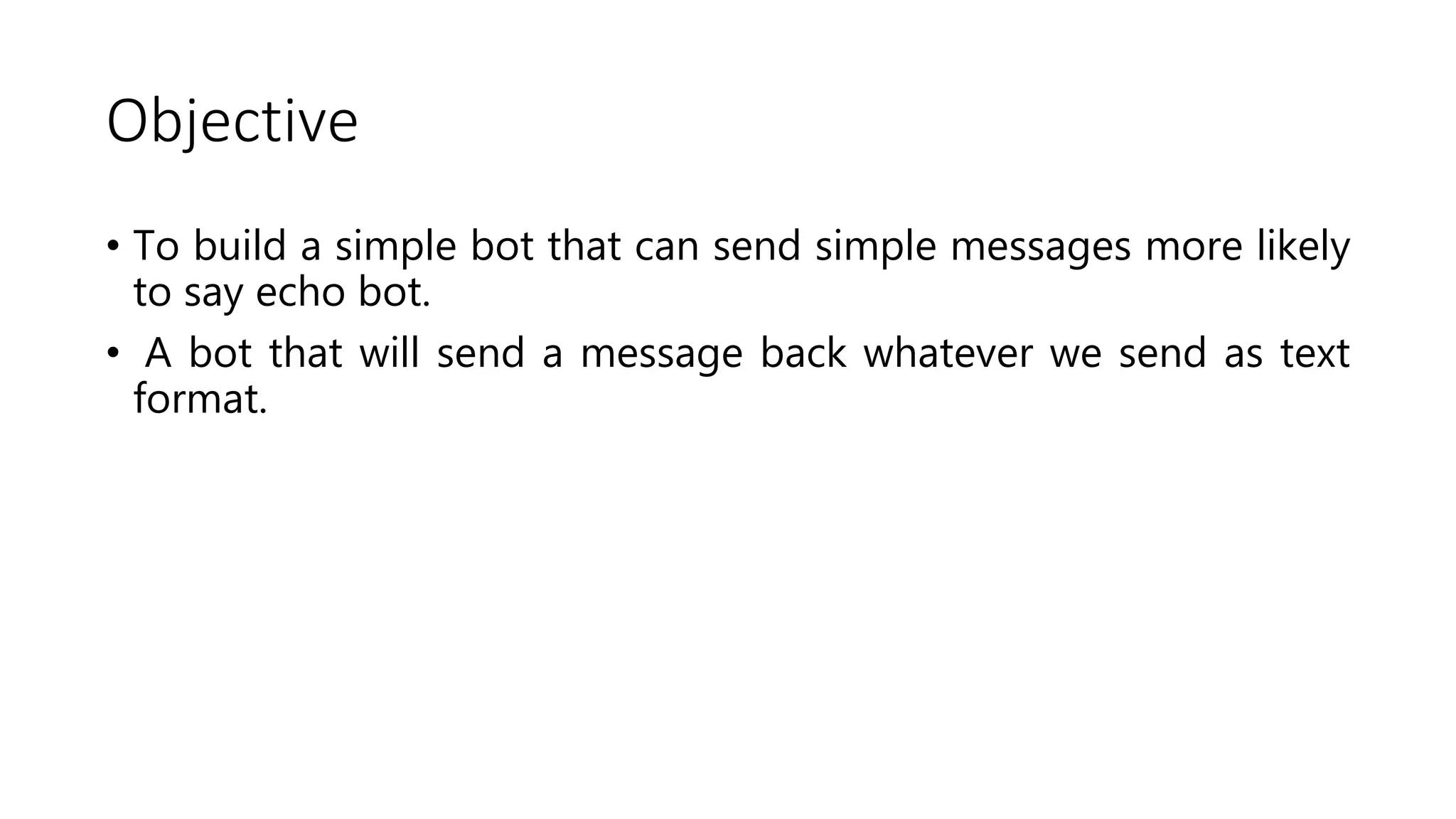 CHATBOT using Facebook Messenger | PPTX