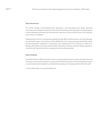 Research: Neurological reactions in human brain on different website visiting | PDF