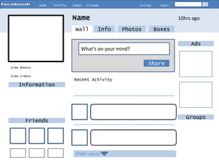 Blank Facebook Profile Page