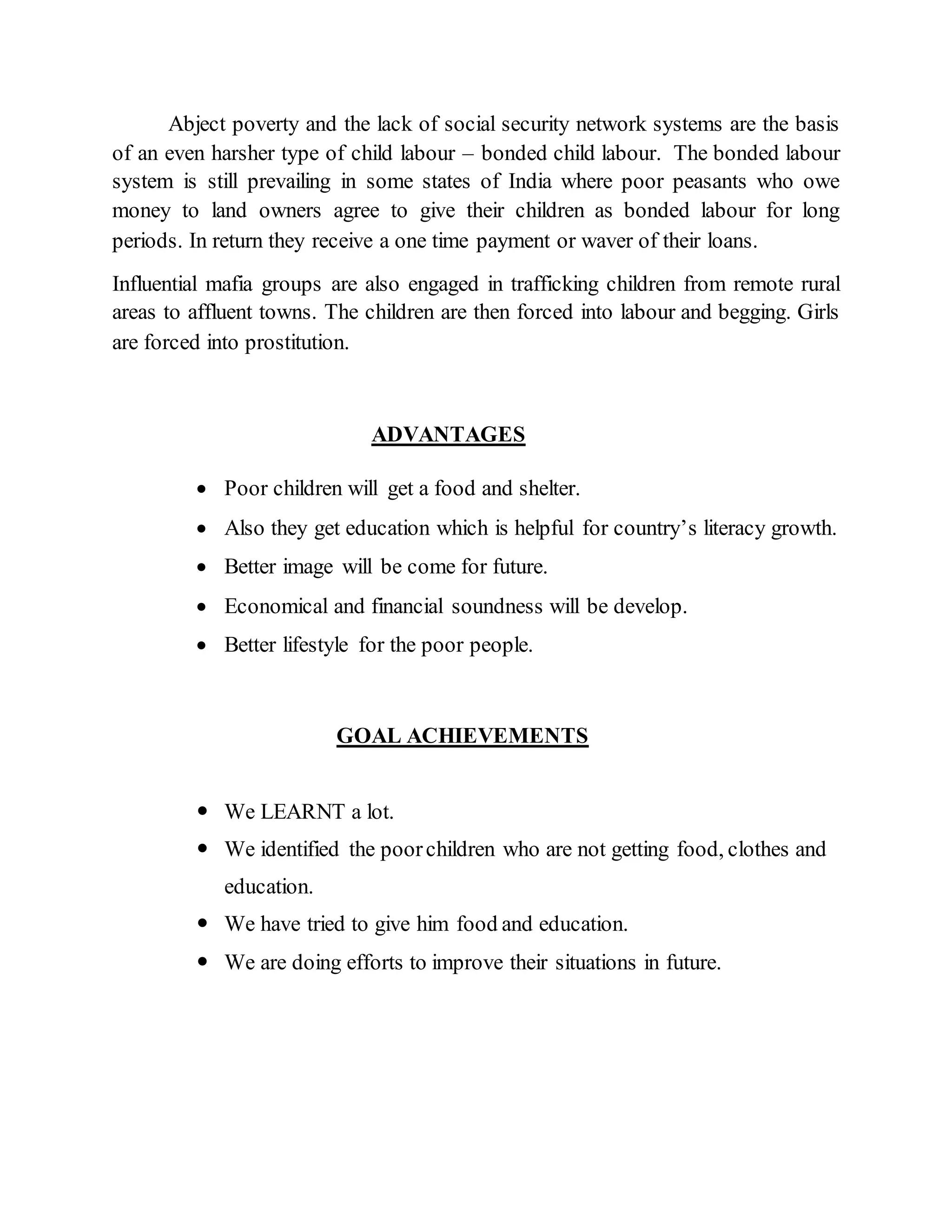 REPORT ON CHILD LABOUR | PDF