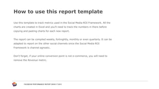 Facebook Performance Report Template | PPTX