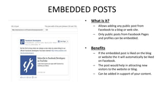 Facebook plugins | PPT