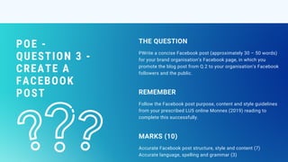 APCT6211 - Question 3 - FaceBook posts | PPT
