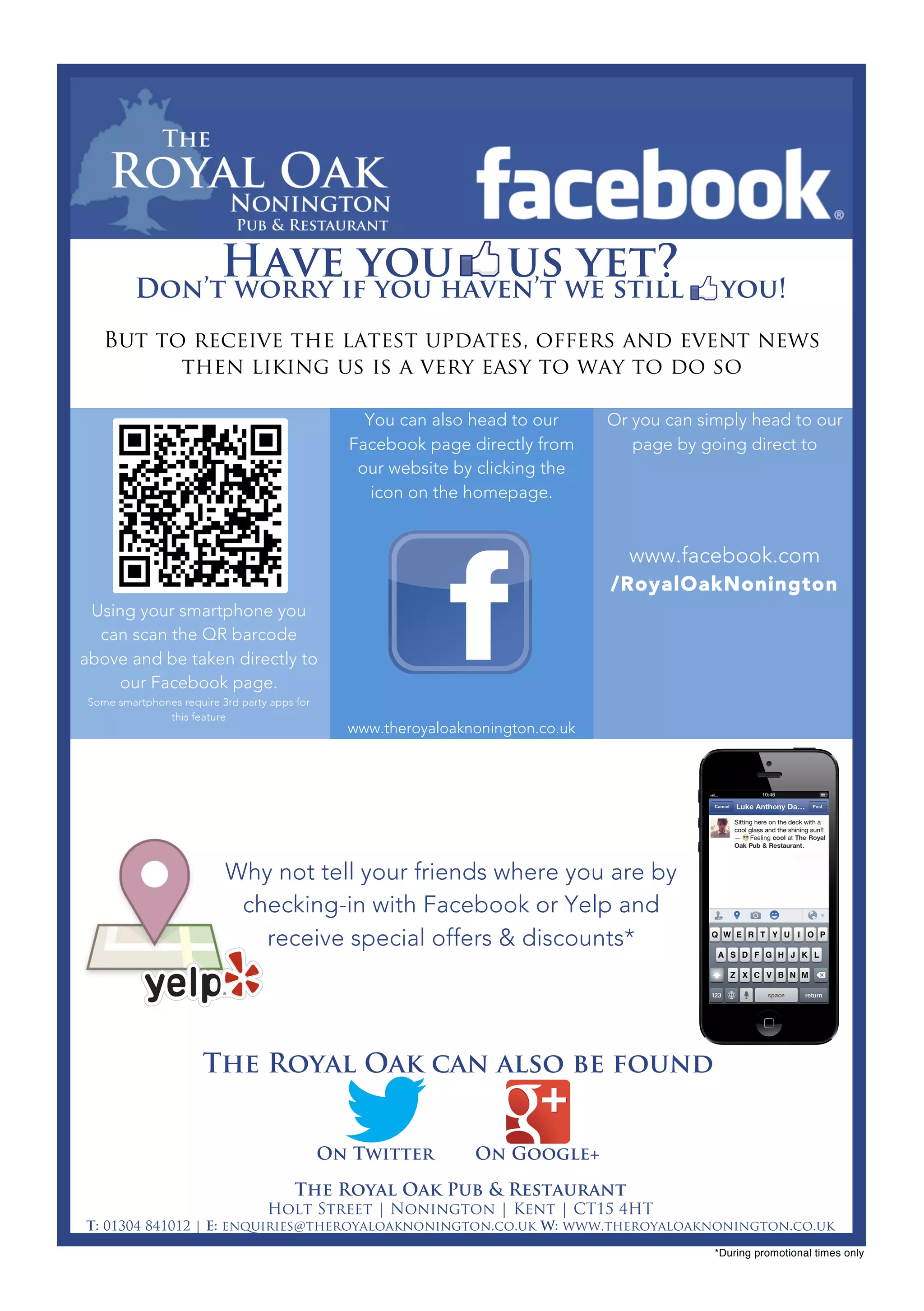 The Royal Oak Facebook Poster | PDF