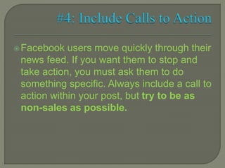 Facebook Posting Strategy Presentation | PPT