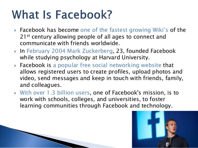 Facebook Wiki Presentation