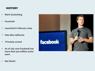Facebook pp presentation | PPT