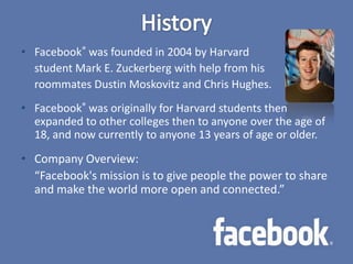 Facebook Project | PPT