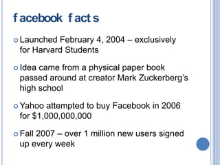 Facebook Presentation | PPSX