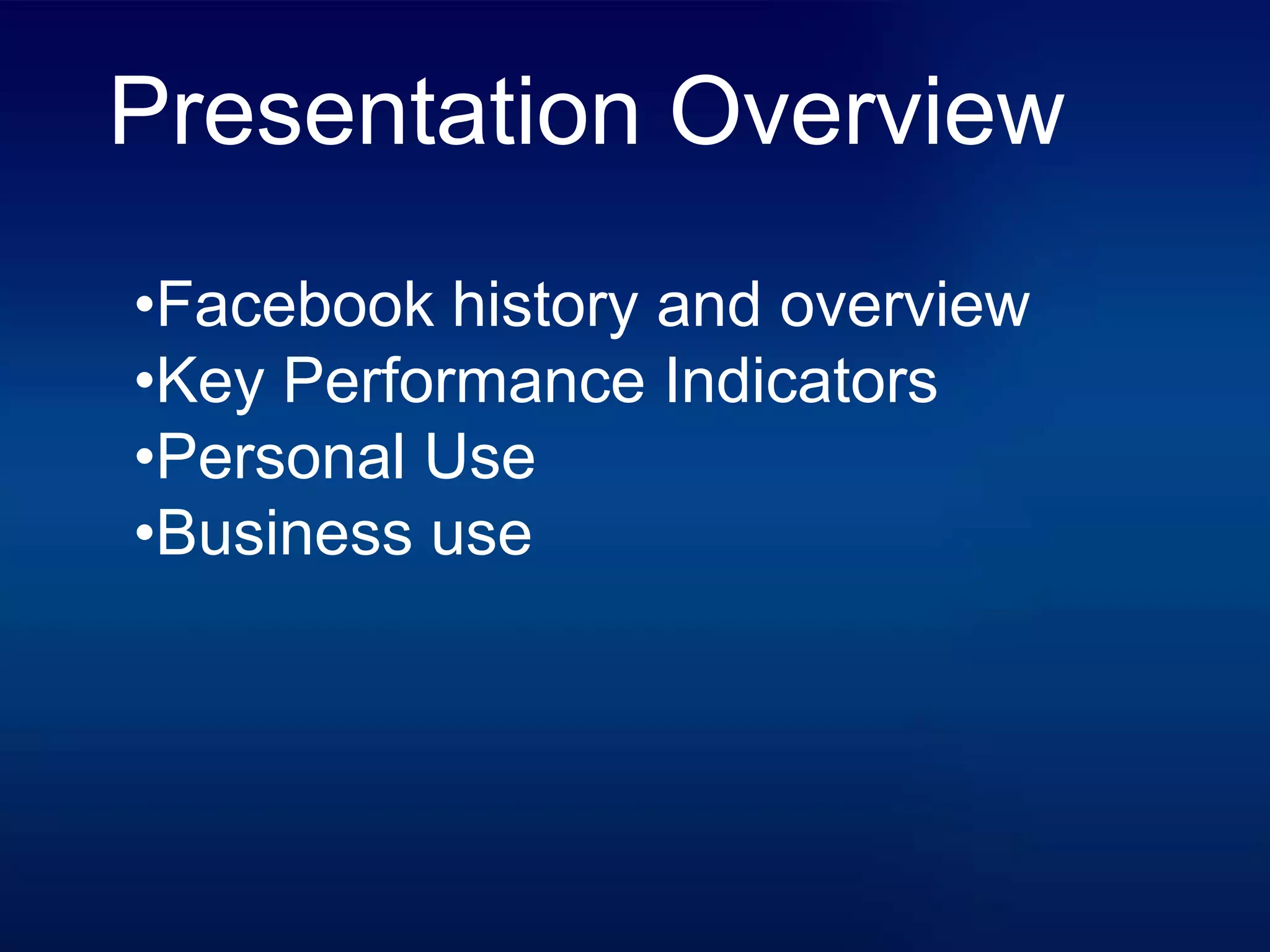 Facebook presentation | PPTX