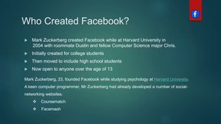 Presention on Facebook in f Distributed systems | PPTX