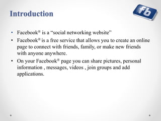 Facebook by Rahad Chowdhury | PPT