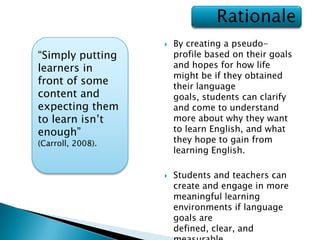 Facebook Profile Project | PPT