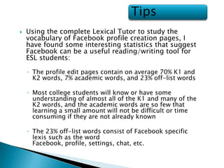 Facebook Profile Project | PPT