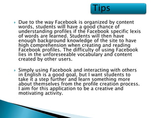 Facebook Profile Project | PPTX