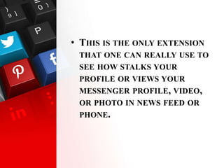 Facebook profile viewer tool how to use | PPT