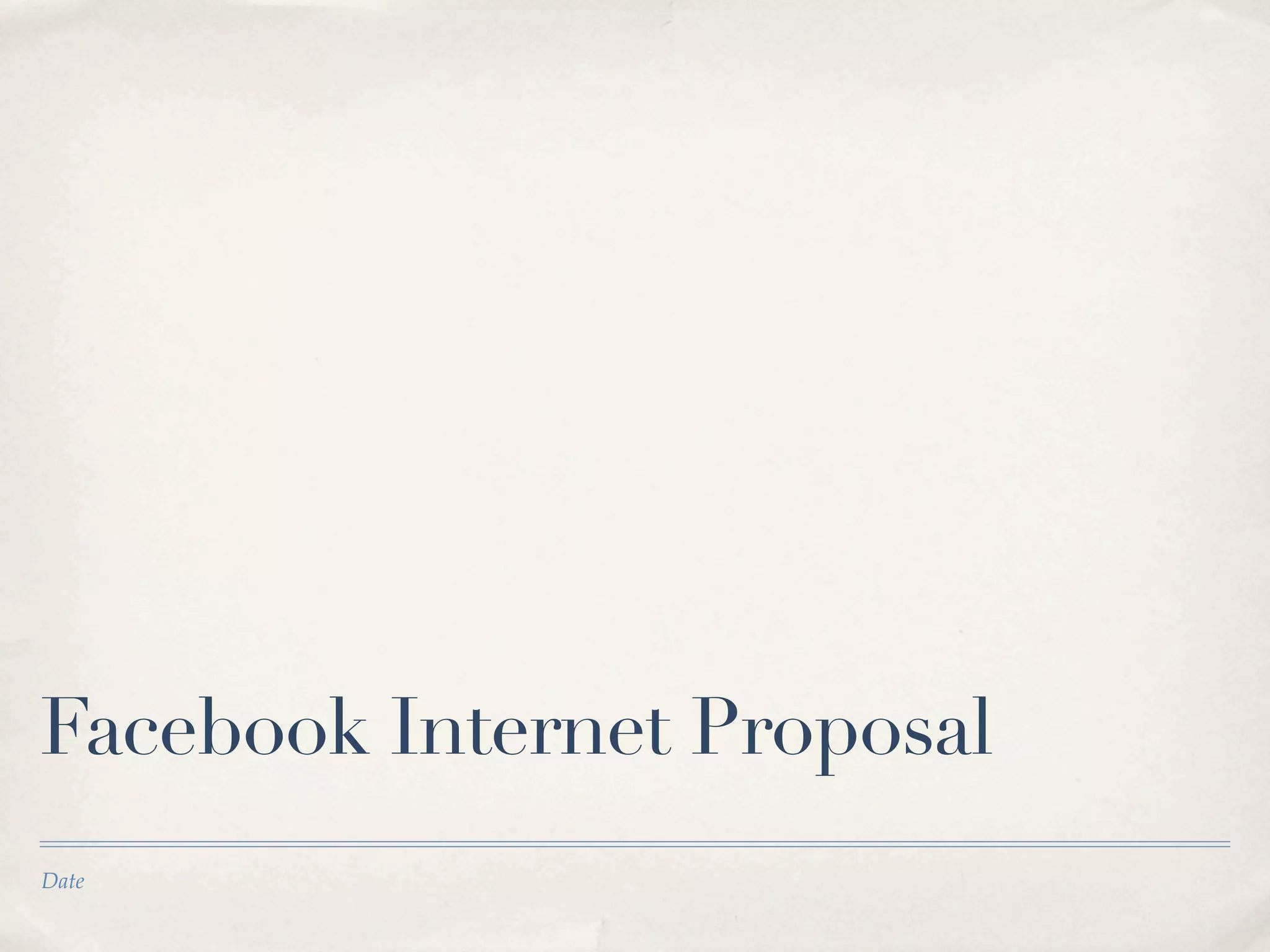 Facebook Proposal | KEY