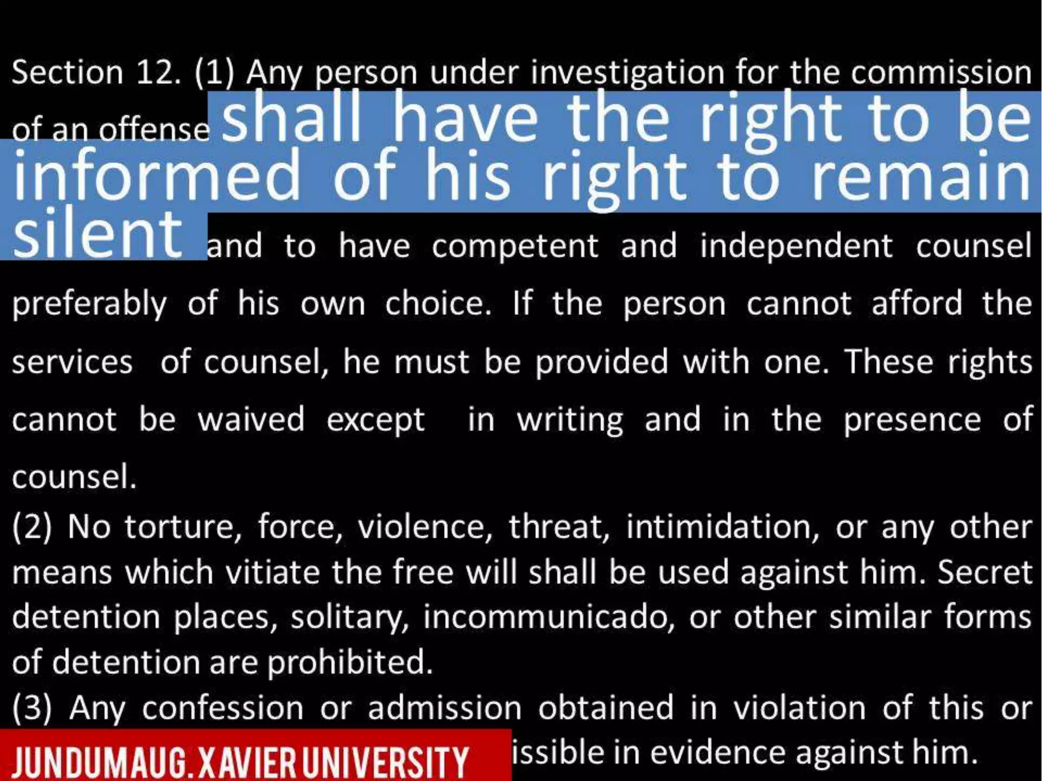 RIGHTS OF THE ACCUSED | PPTX