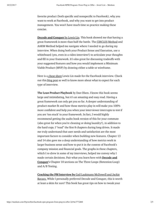 Facebook Rotational Product Manager Interview: Jewel Lim's Tips on ...