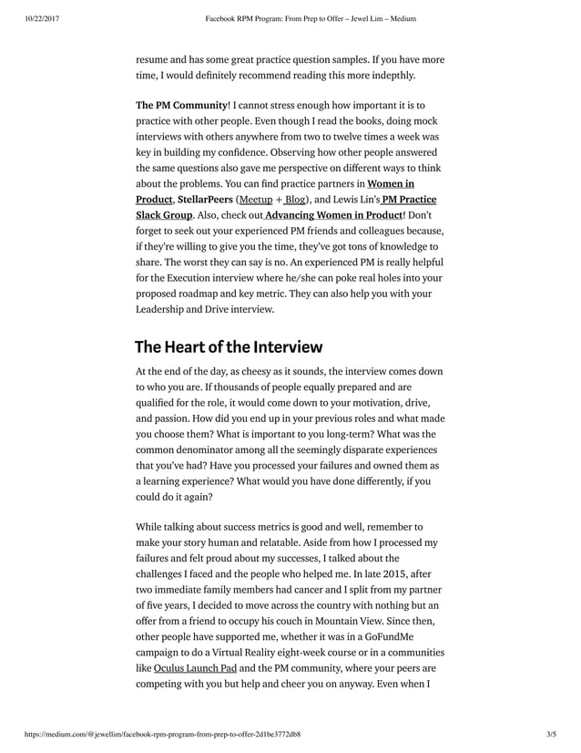 Facebook Rotational Product Manager Interview: Jewel Lim's Tips on ...