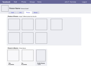 Facebook sample page blank template-1 | PPTX | Social Networking | Internet