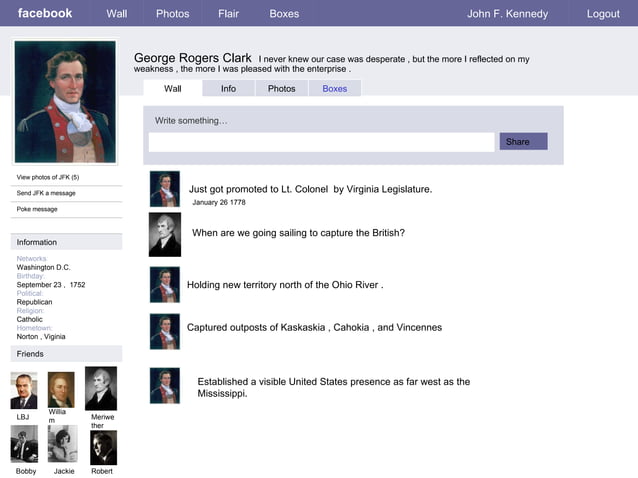 Facebook sample page - DestinyT | PPT