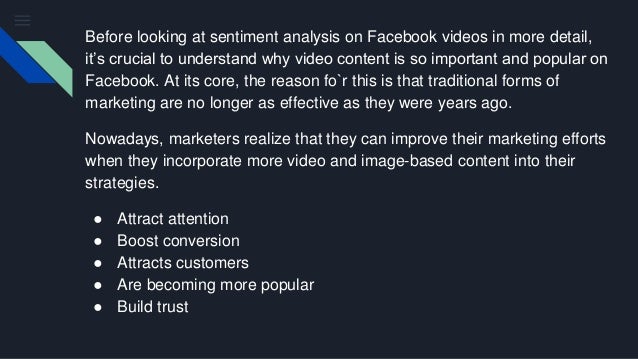 Facebook Sentiment Analysis | PPTX