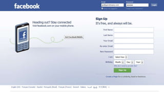 Facebook signup | PPT