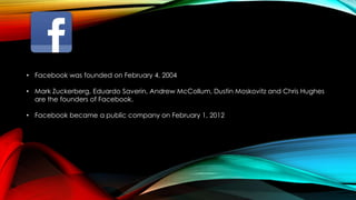 Facebook stock powerpoint | PPTX