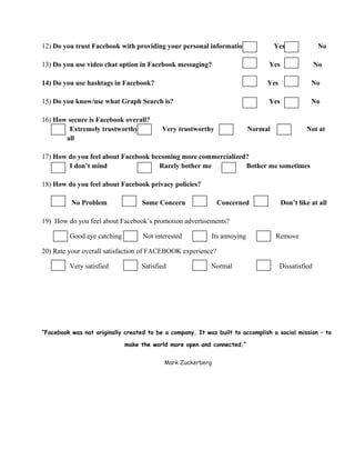 Facebook survey edited version | DOC