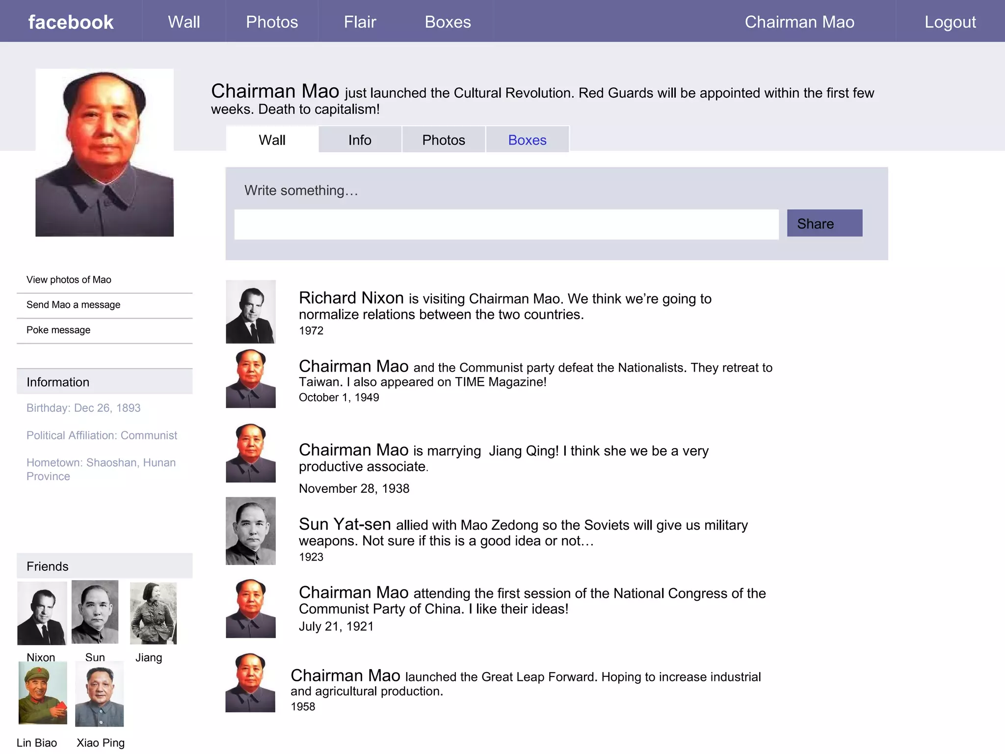 Facebook template | PPT