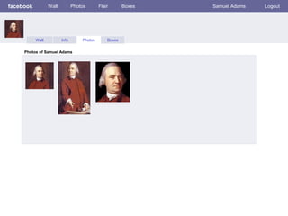 Facebook template use this to do the assignment | PPT