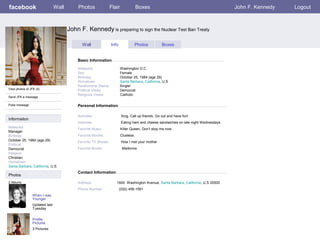 Facebook template use this to do the assignment | PPT