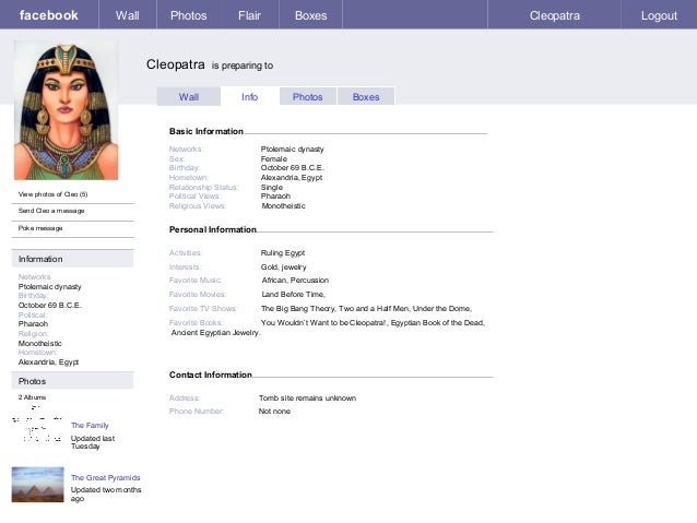 Facebook Wall Template