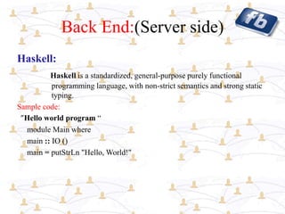 Facebook[The Nuts and Bolts Technology] | PPT