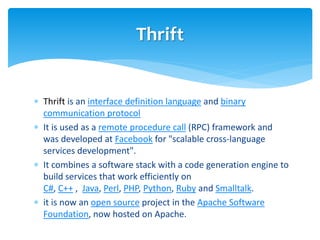 Facebook thrift | PPTX