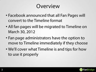 Facebook Timeline for Sports | PPTX