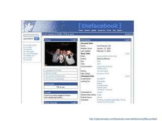 Facebook UI Evolution | PPT
