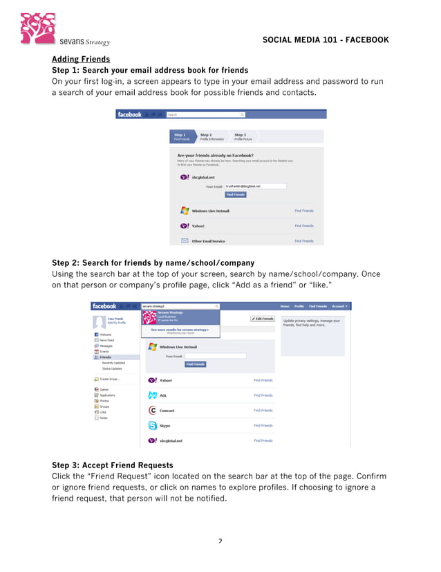 Getting started with Facebook | PDF