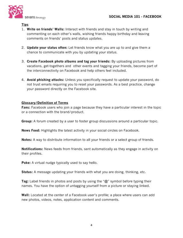 Getting started with Facebook | PDF