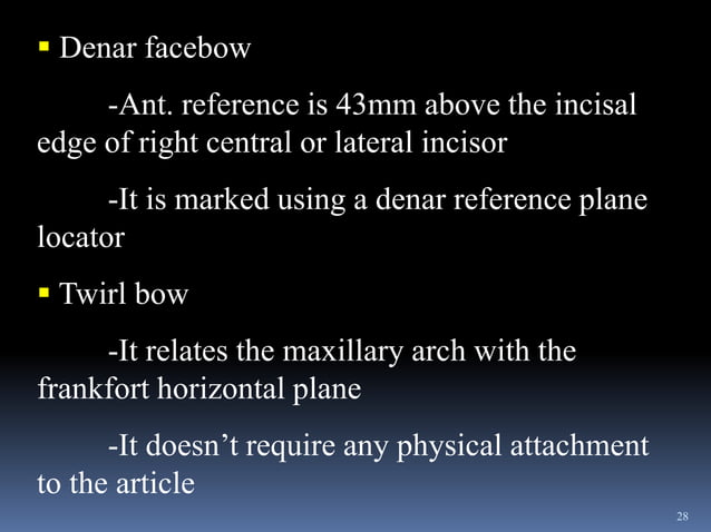 Facebow | PPT