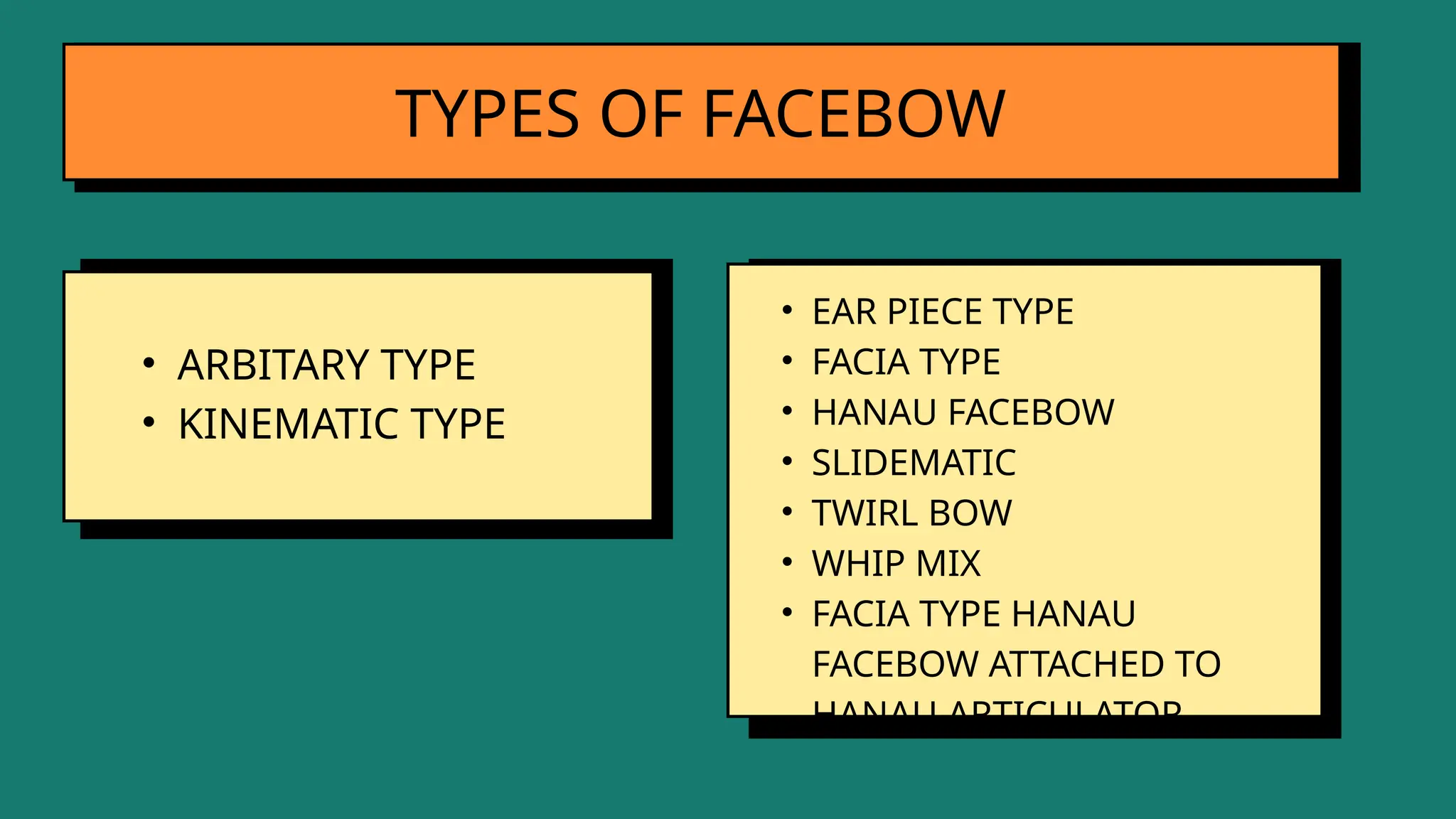 Facebow record, transfer and articulation | PPTX